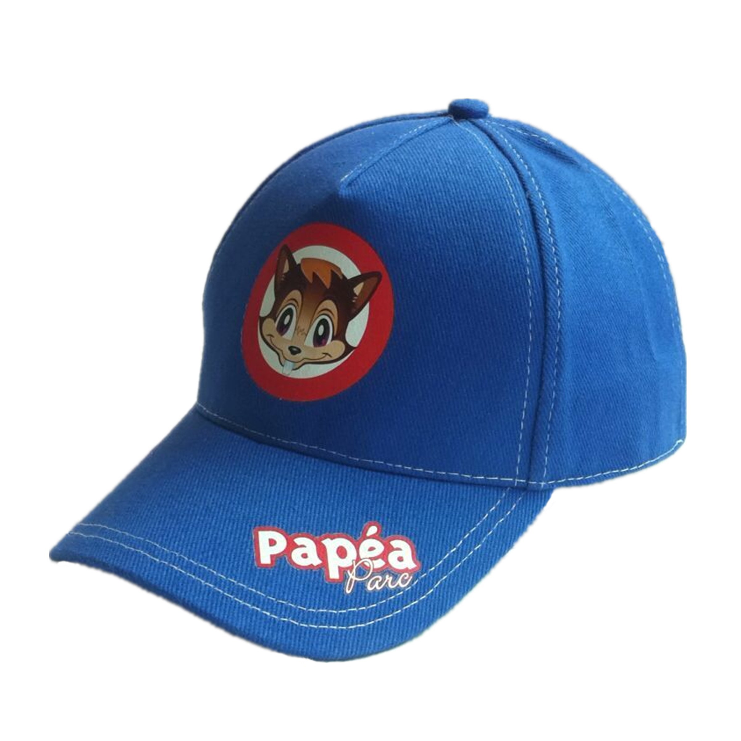 kids navy baseball cap with sublimation print logo