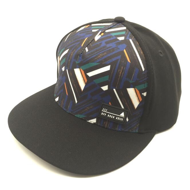 Sublimation printing and rubber badge snapback hat